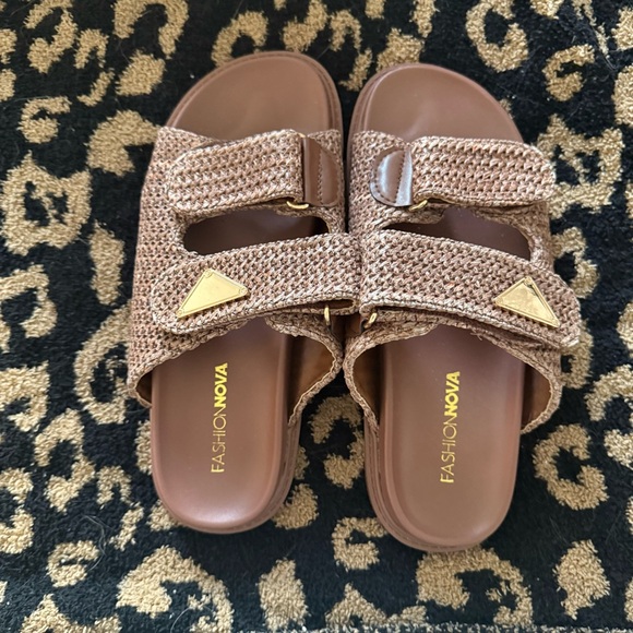 Fashion Nova | Shoes | Fashion Nova Brown Sandals For Women | Poshmark